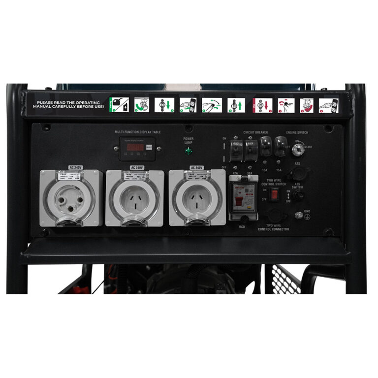 13.75kVA AVR Generator with E-Start & RCD | Welling & Crossley